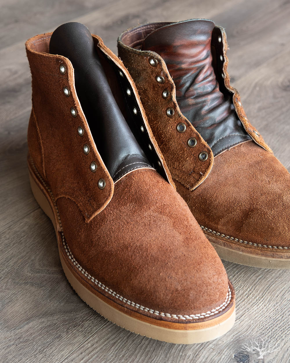 [Worn] Viberg for Withered Fig Aged Bark Roughout ‘Marvington’ Service ...