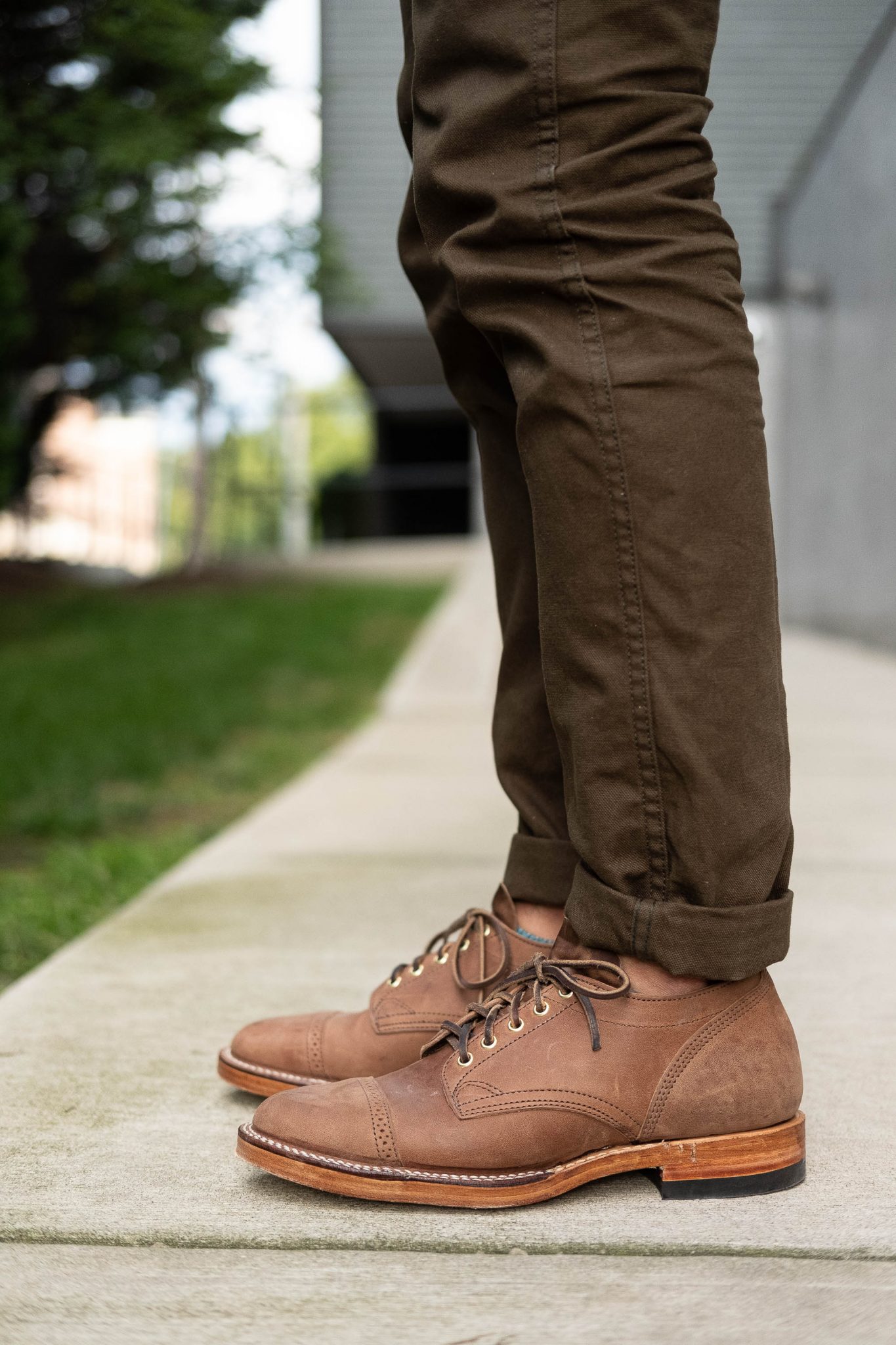 Viberg for Withered Fig "Franklin" Crust Horsebutt 145 Oxford ...