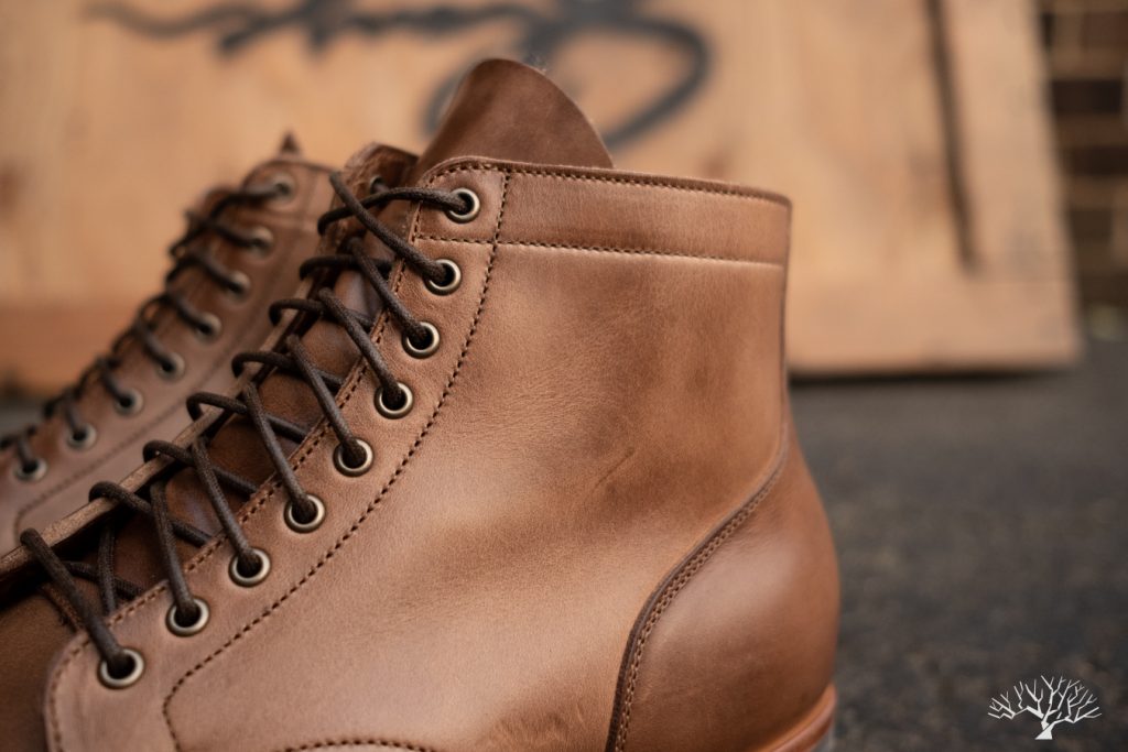 Viberg Service Boot - Natural Chromexcel on Lactae Hevea - Withered Fig