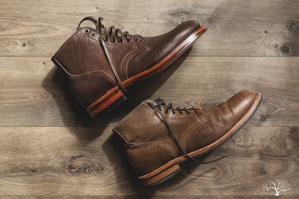 Viberg Horsehide Service Boot (Col. 1071) - Withered Fig