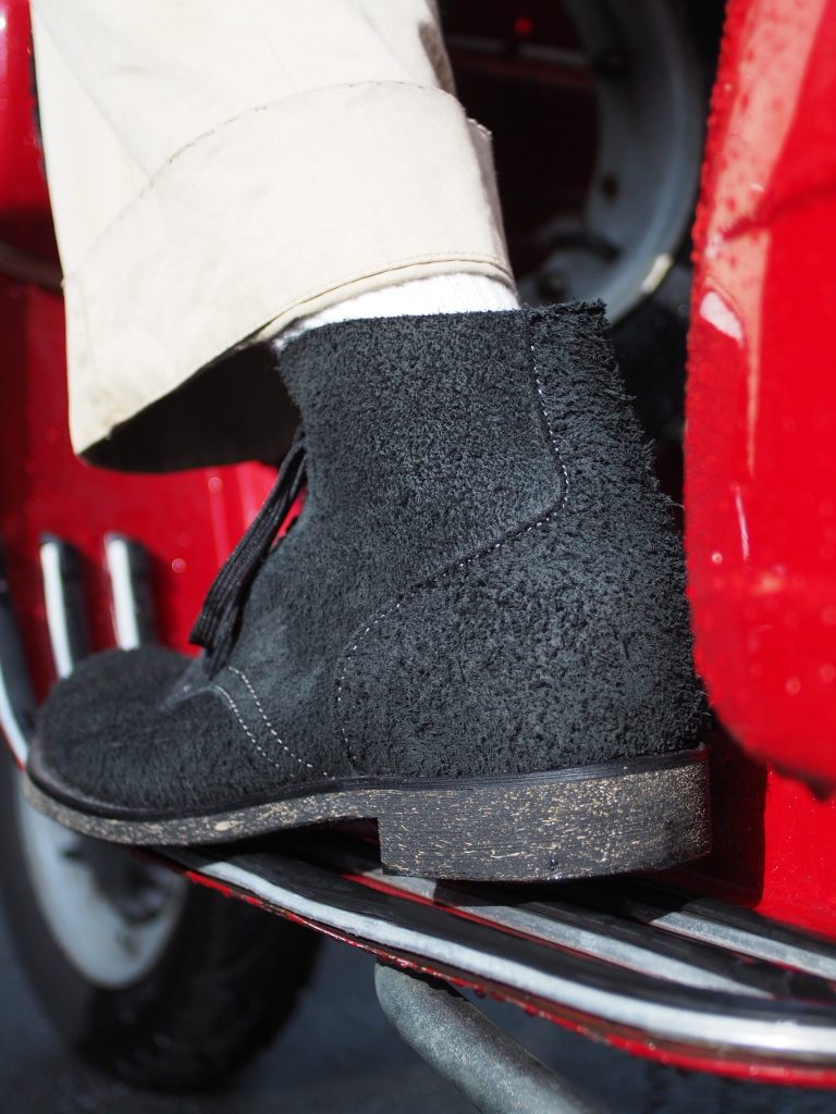 Dr. Sole OZ Trooper Service Boots - Black Roughout and Coir Soles - Withered Fig